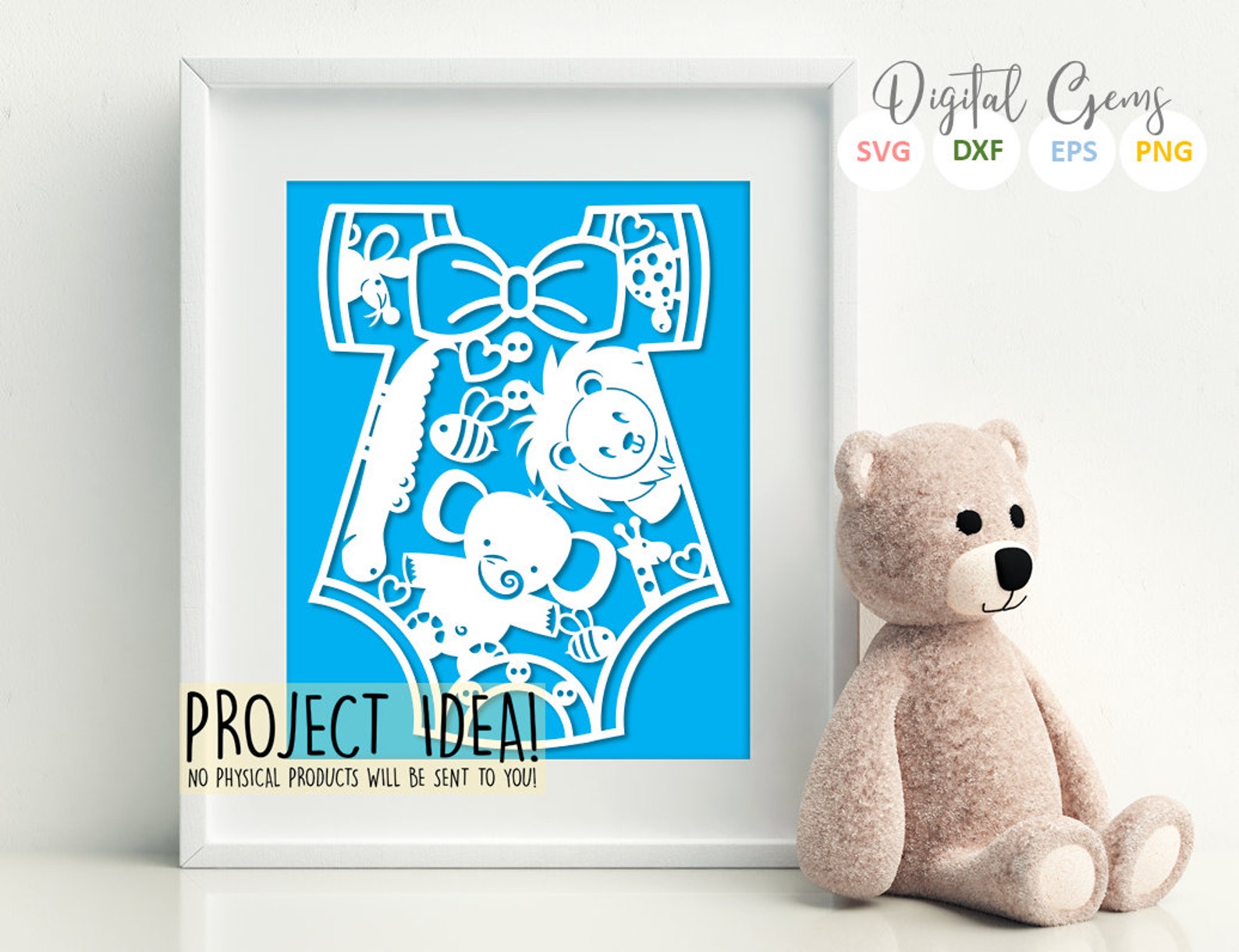 Baby Grow Paper Cut Svg / Dxf / Eps / Files and Pdf / Png | Etsy