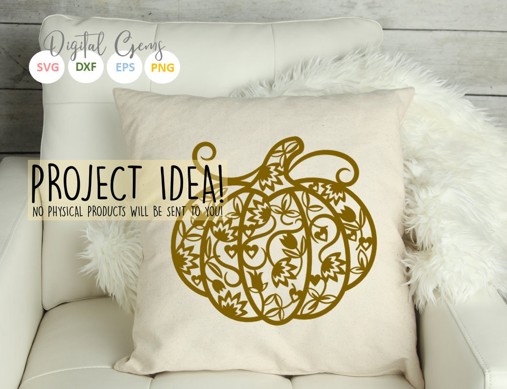 Pumpkin Paper Cut Svg / Dxf / Eps Files and Pdf / Png Printable ...