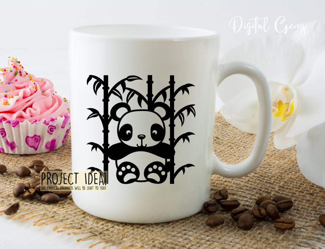 Panda Paper Cut Designs. Svg / Dxf / Eps / Png Files and Pdf / Png ...