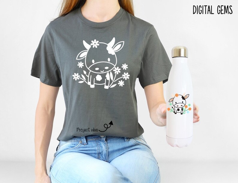 Cow Svg / Dxf / Eps / Png Files. Digital Download. Compatible With ...