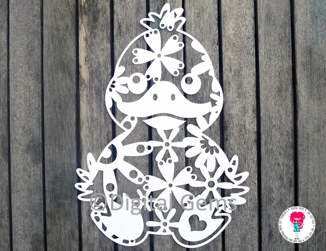 Duck Paper Cut Svg / Dxf / Eps / Files and Pdf / Png Printable ...