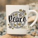 Peace Svg / Dxf / Eps / Png Files. Digital Download. Works With Cricut ...
