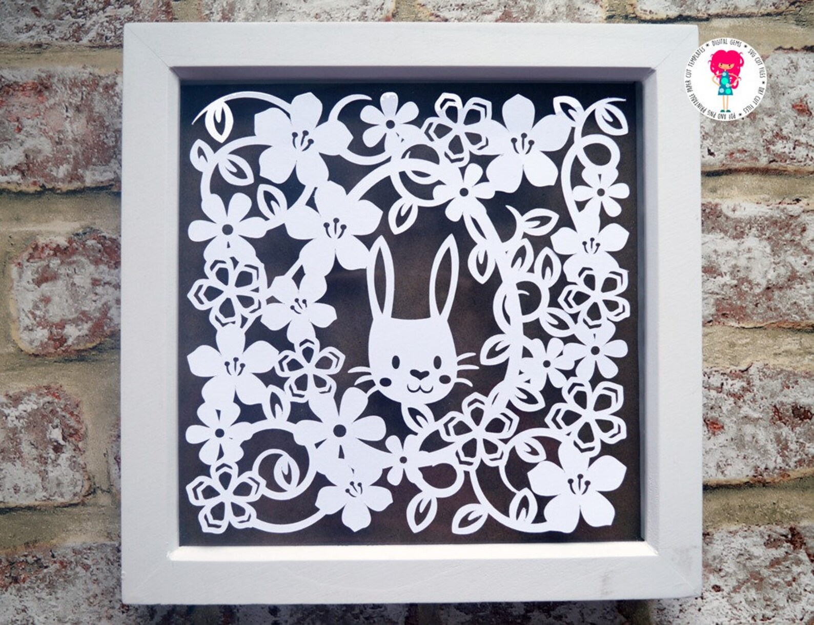 Bunny Rabbit Paper Cut Svg / Dxf / Eps / Files and Pdf / Png - Etsy