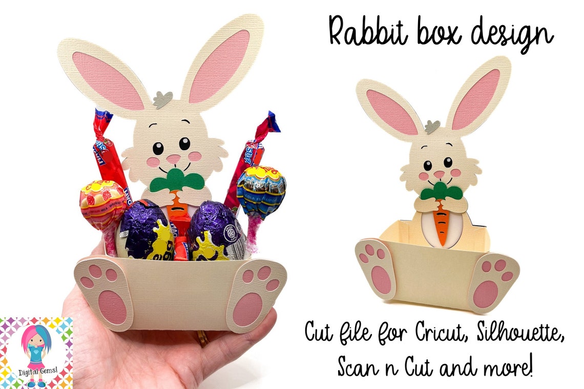 Rabbit Belly Box SVG | Paper Craft Design. Digital Download. Works With ...