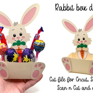 Rabbit Belly Box SVG Paper Craft Design. Digital Download. Works With ...