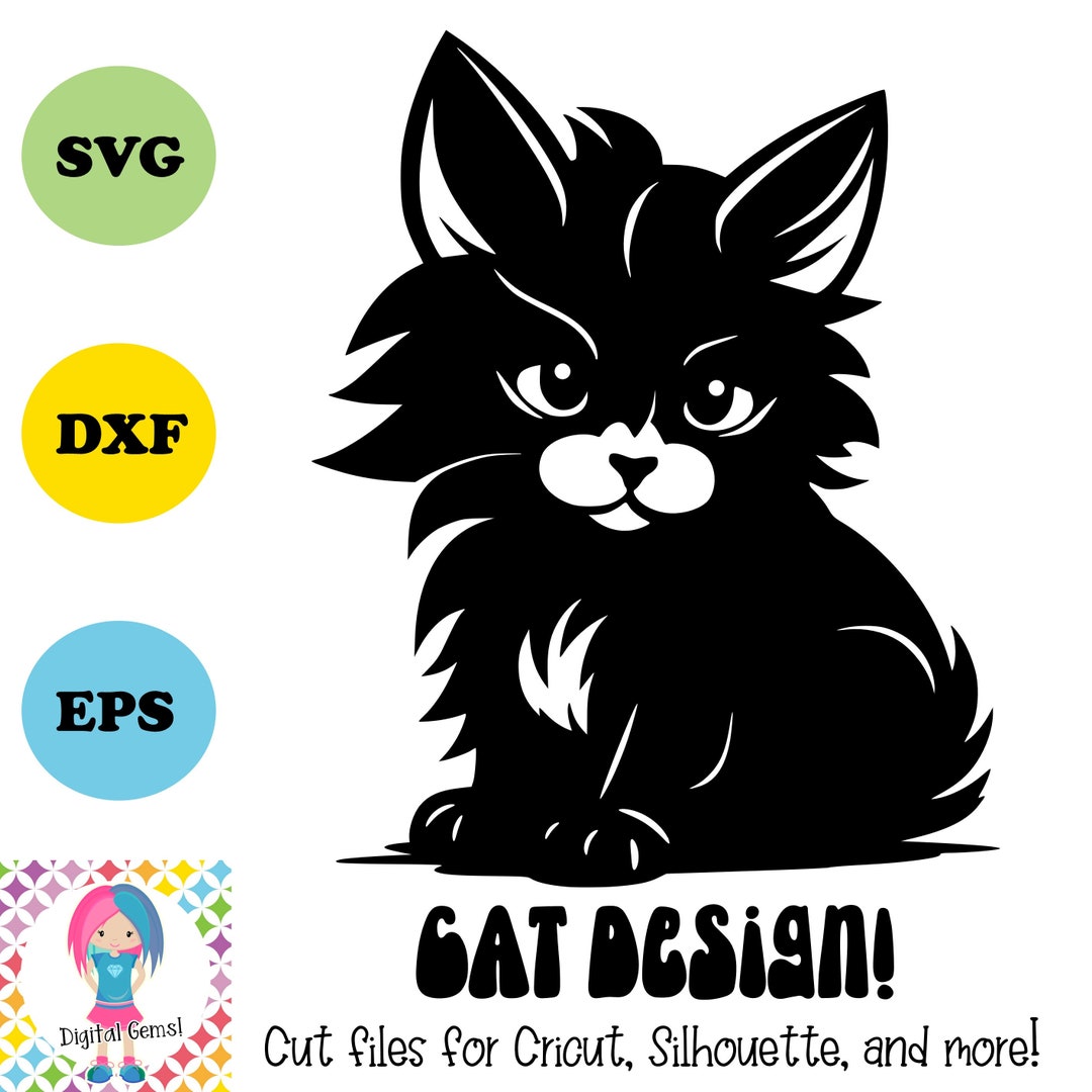 Cat SVG | Digital Download. Works With Cricut / Cricut Joy / Explore ...