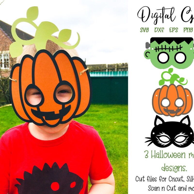 Halloween Masks Svg - Etsy