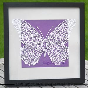 Butterfly Paper Cut Svg / Dxf / Eps Files and Pdf / Png Printable ...