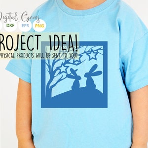 Rabbit Paper Cut Svg / Dxf / Eps / Files and Pdf / Png Printable ...