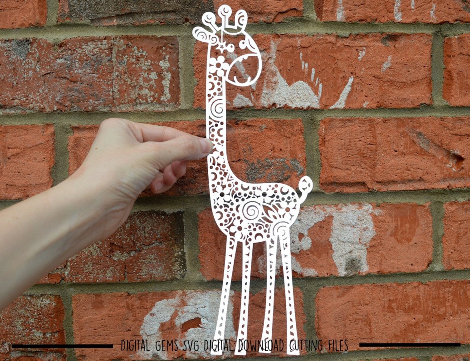 Giraffe Paper Cut Svg / Dxf / Eps / Files and Pdf / Png Printable ...