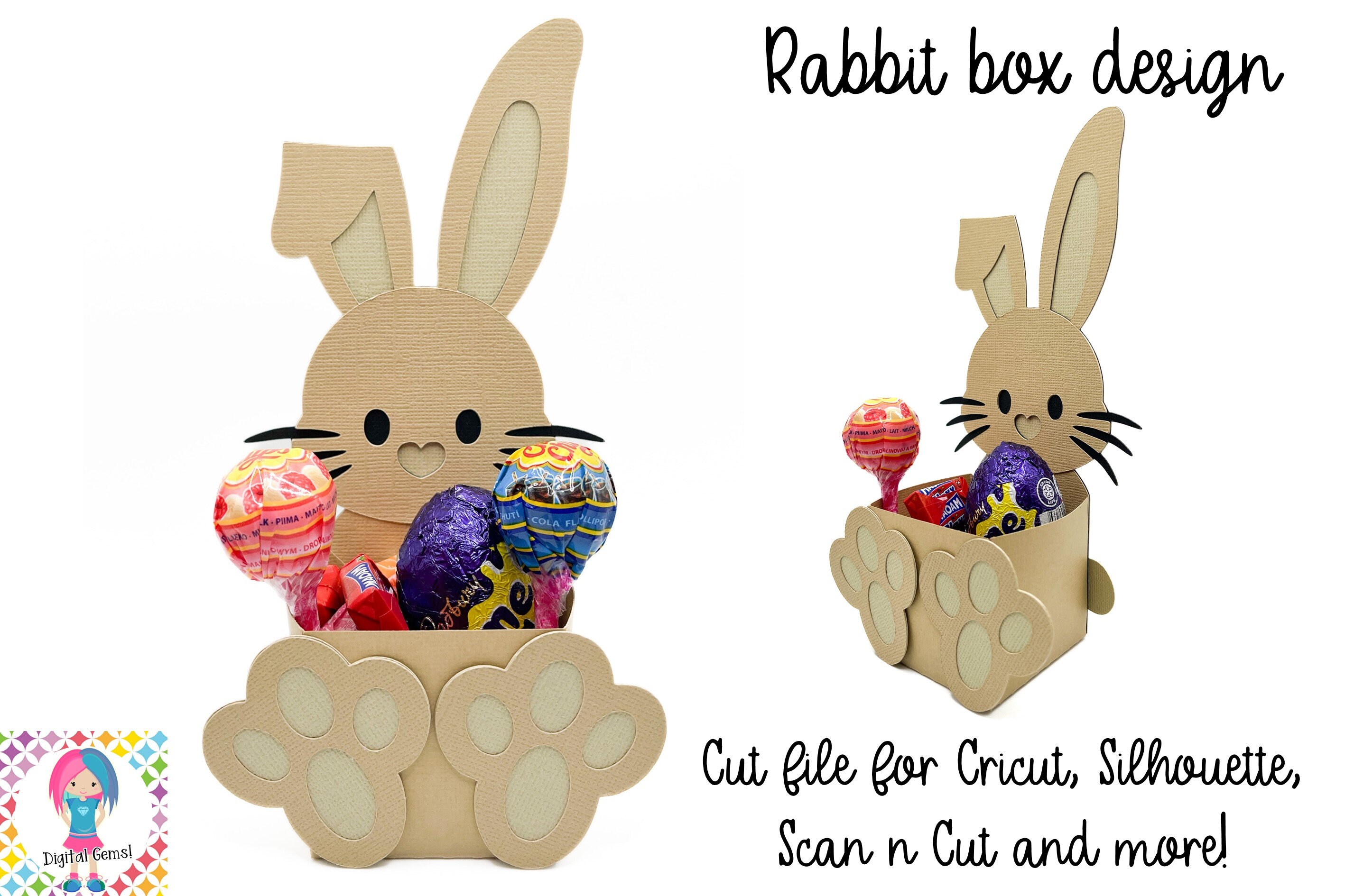 Rabbit Belly Box SVG: Paper Craft Design (digital Download) - Etsy