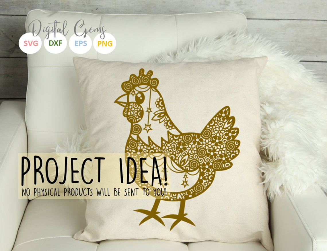 Hen / Chicken Paper Cut Svg / Dxf / Eps / Files and Pdf Print Out ...