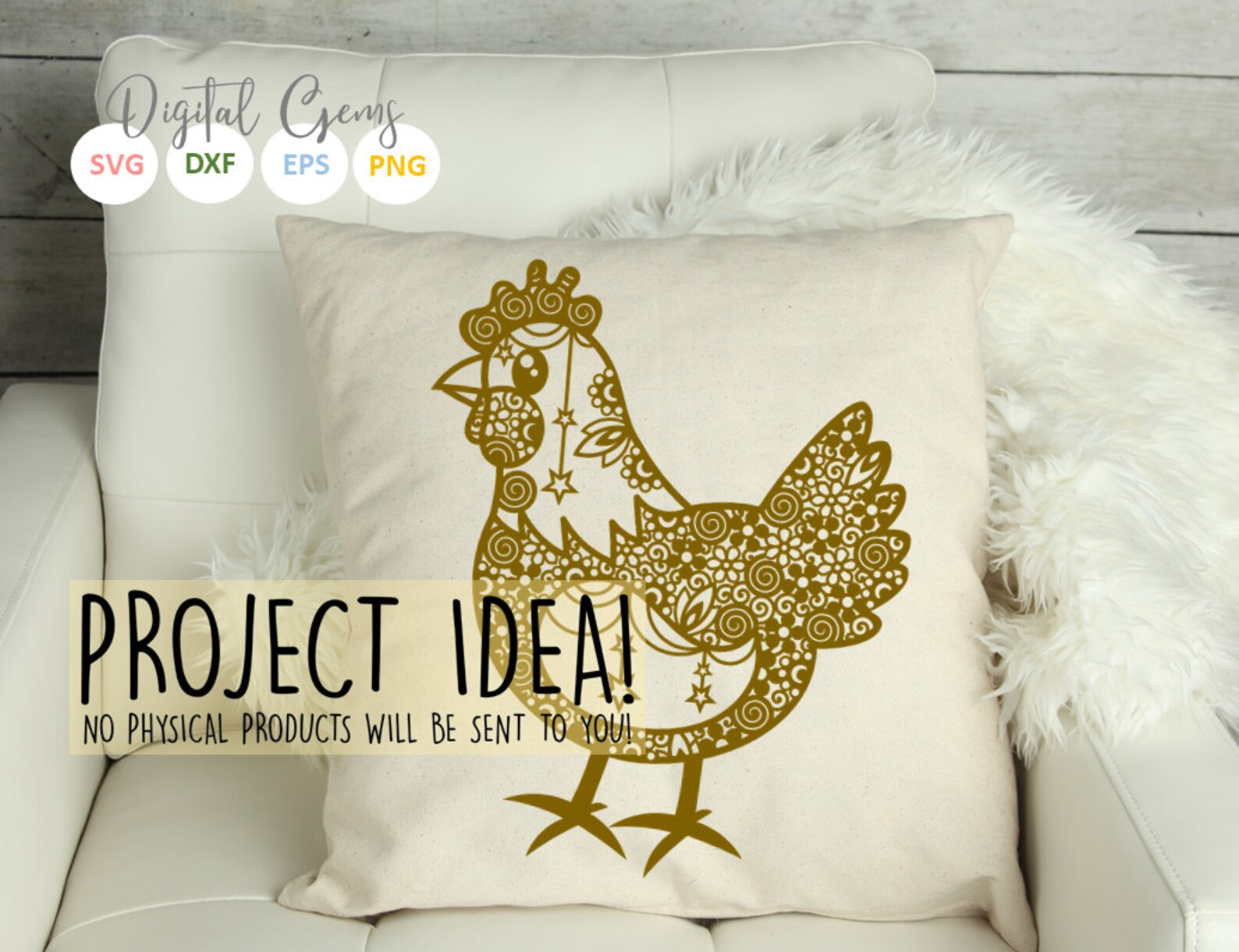 Hen / Chicken Paper Cut Svg / Dxf / Eps / Files and Pdf Print Out ...