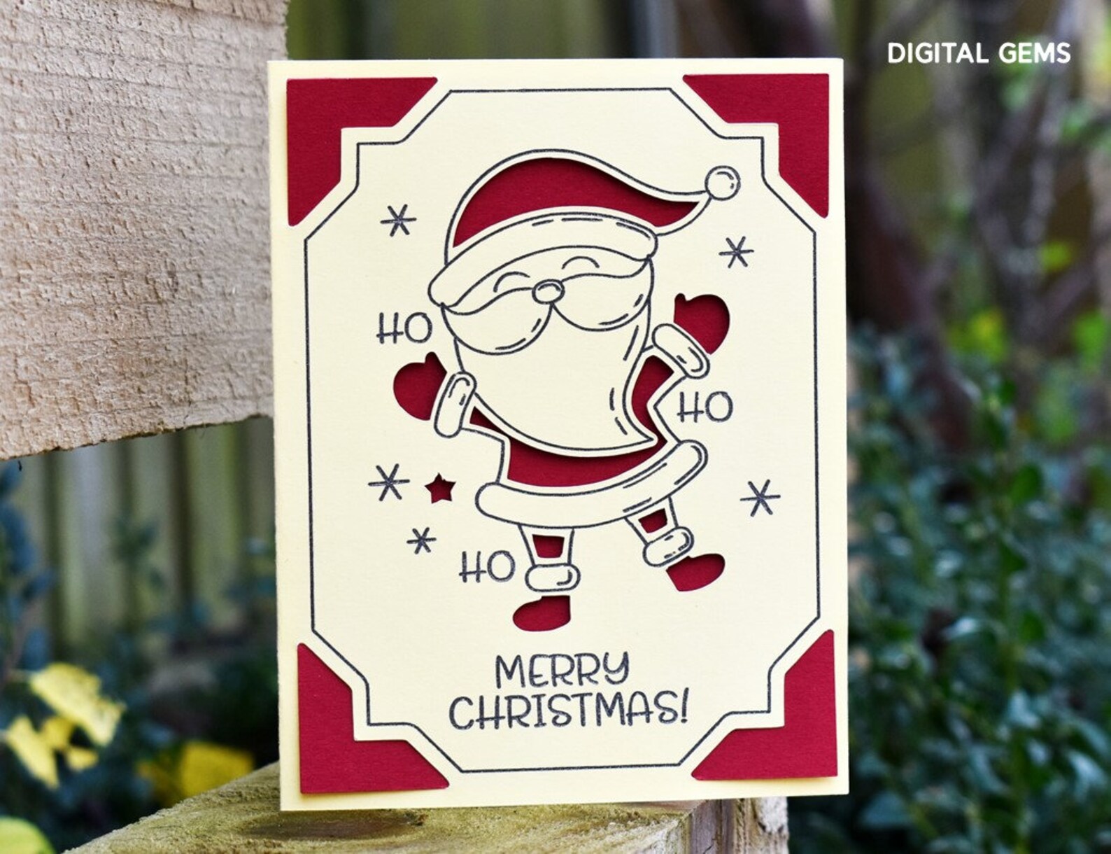 Christmas, Santa Insert Card Design. Digital Download, Cricut Joy ...