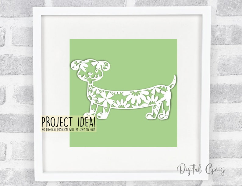 Dog paper cut svg / dxf / eps / files and pdf / png printable | Etsy