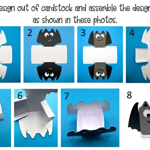 Bat Treat Box Design SVG, Instant Download. Spooky, Halloween, Box ...