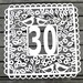 Number 30 Paper Cut Svg / Dxf / Eps / Files and Pdf / Png Printable ...