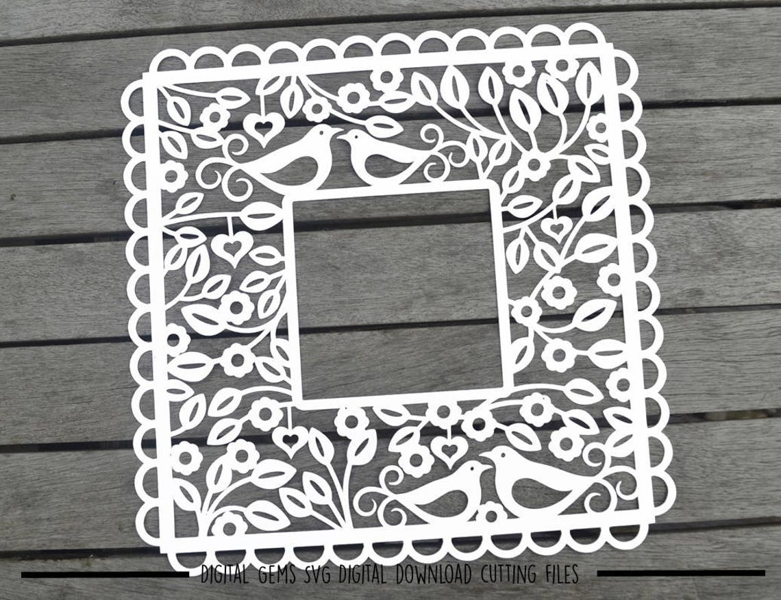 Frame Paper Cut Svg / Dxf / Eps / Files and Pdf / Png - Etsy