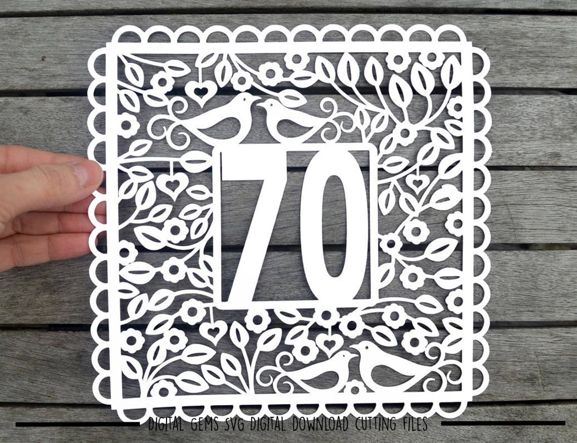 Birthday Paper Cut Designs. Svg / Dxf / Eps / Png Files and Pdf / Png ...