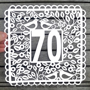 Birthday Paper Cut Designs. Svg / Dxf / Eps / Png Files and Pdf / Png ...