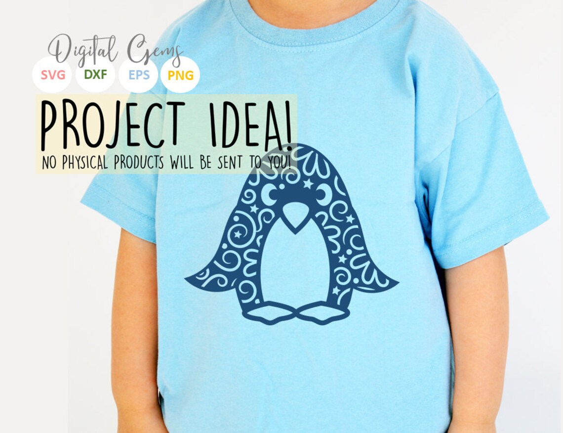 Penguin Paper Cut Svg / Dxf / Eps / Files and Pdf / Png - Etsy