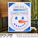 Christmas Countdown, Snowman Insert Card Design. SVG File, Digital ...
