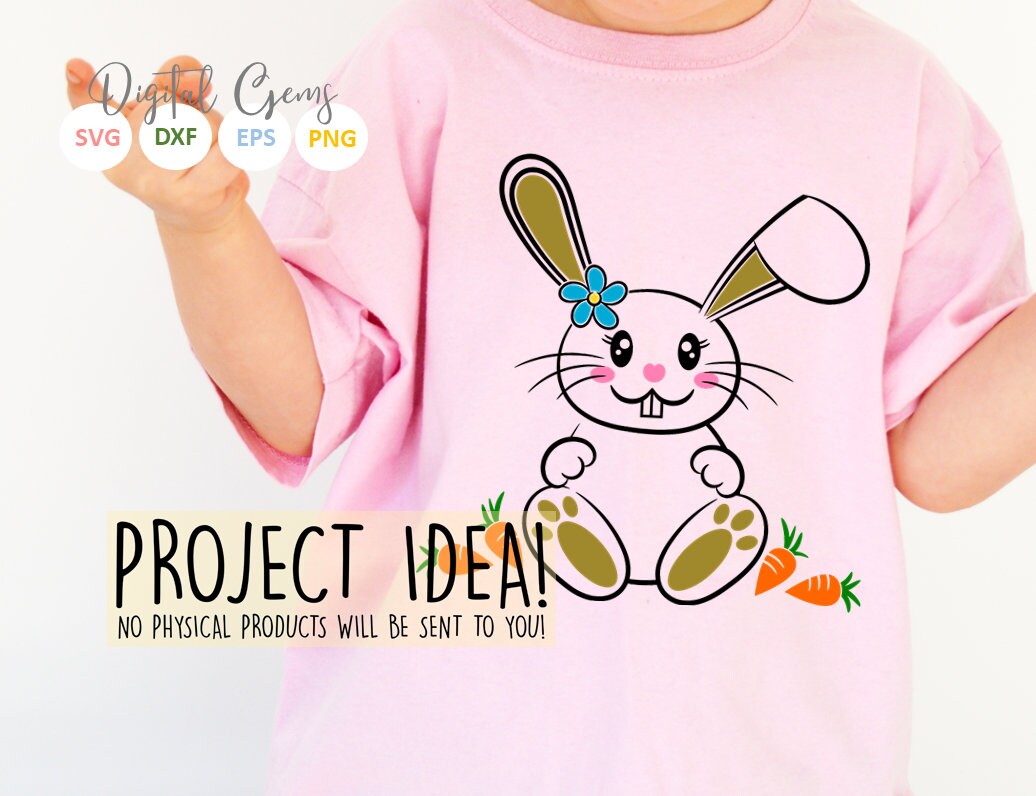 Bunny Rabbits Easter Svg / Dxf / Eps / Png Files. Download. | Etsy