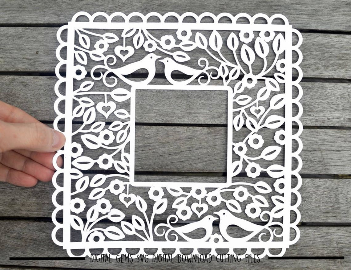 Frame Paper Cut Svg / Dxf / Eps / Files and Pdf / Png - Etsy
