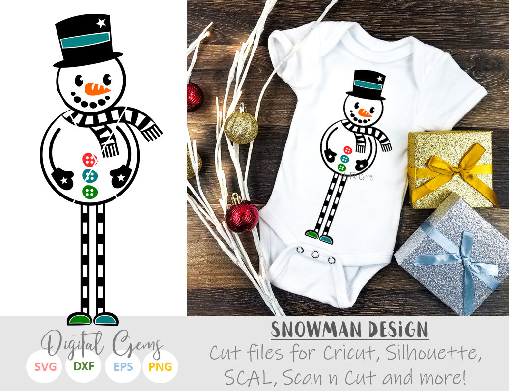 Snowman Snow Man Svg / Dxf / Eps / Png Files. Download. - Etsy