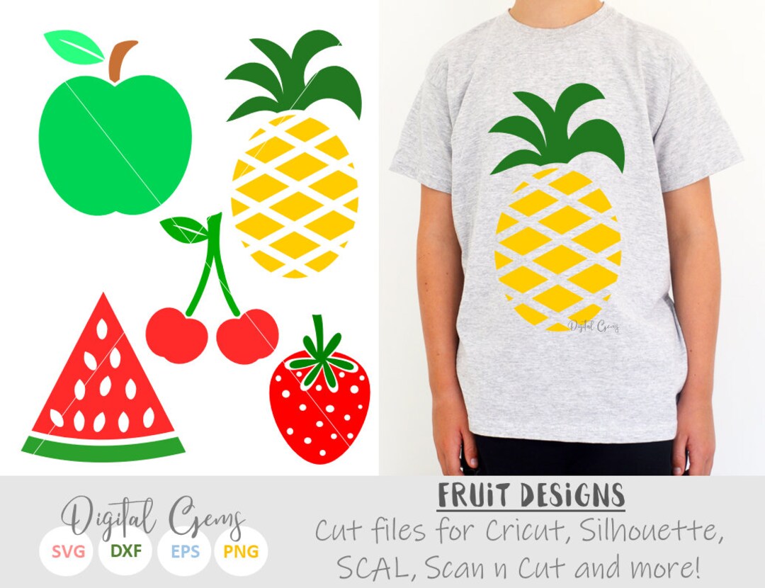Fruit Svg / Dxf / Eps / Png Files. Digital Download. Compatible With ...