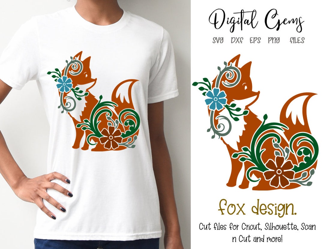 Fox Svg / Dxf / Eps / Png Files. Digital Download. Compatible With ...