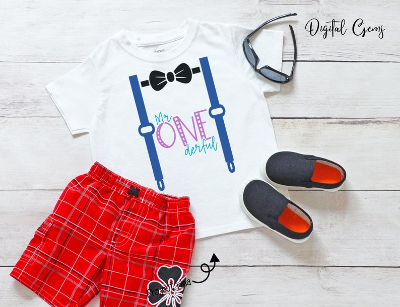 Mr ONE Derful Design Svg / Dxf / Eps / Png Files. Digital - Etsy