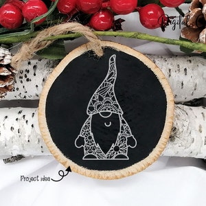 Zentangle Gnome, Christmas Design Svg / Dxf / Eps / Png Files. Digital ...