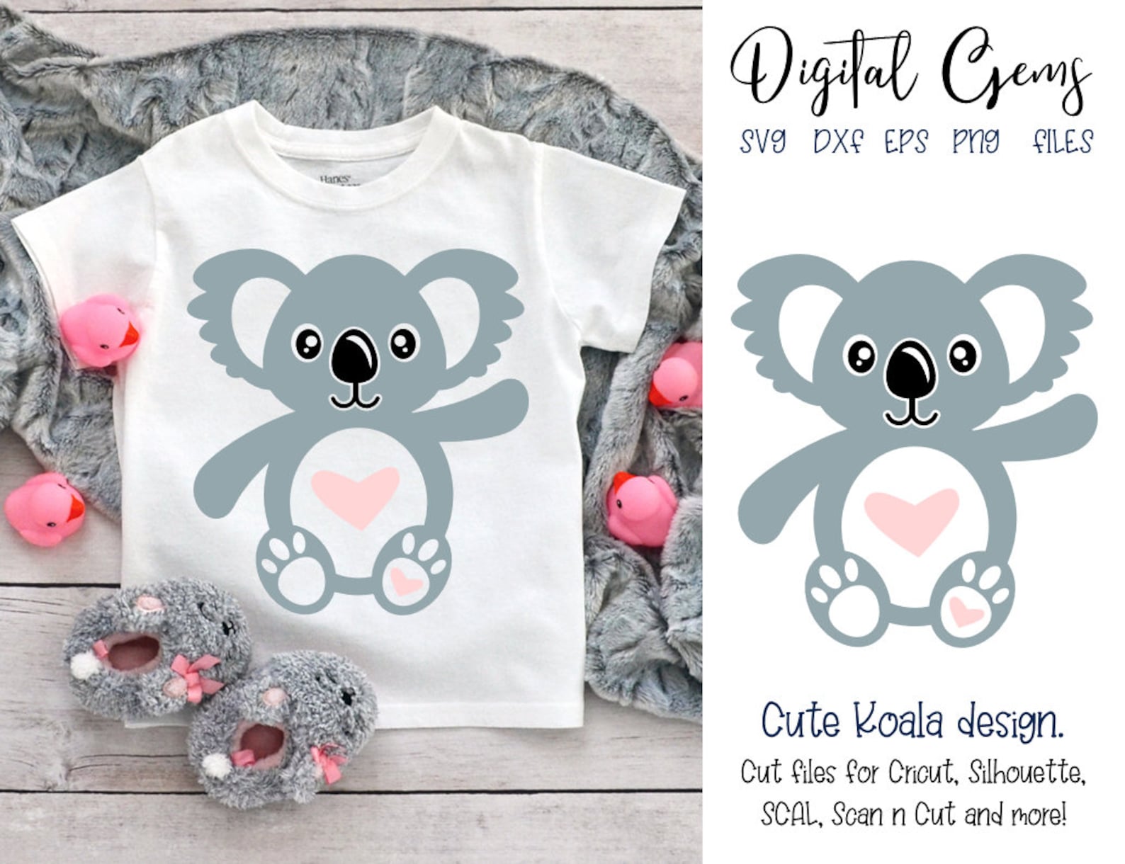 Koala Svg / Dxf / Eps / Png Files. Digital Download. Compatible With ...