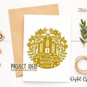 Love and Marriage, Wedding Paper Cut Design Bundle. Svg / Dxf / Eps ...