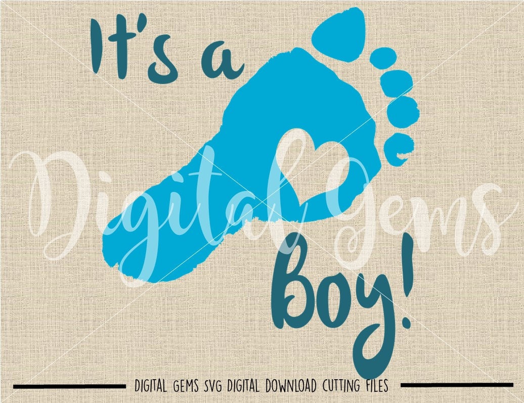 It's a Boy svg / dxf / eps / png files. Digital download. | Etsy