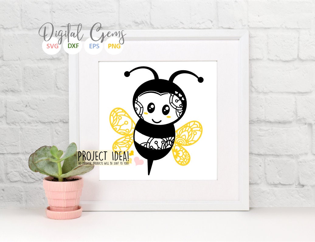 Bee Svg / Dxf / Eps / Png Files. Digital Download. Compatible | Etsy UK