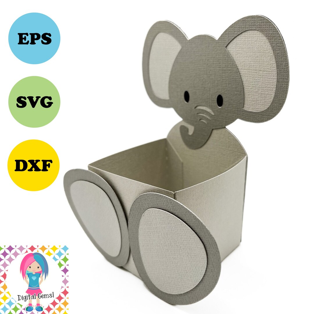Elephant Belly Box SVG | Paper Craft Design. Digital Download. Works ...
