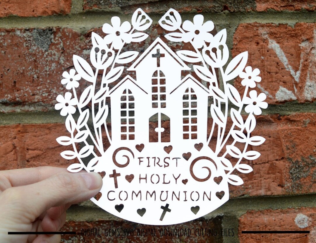 Holy Communion Paper Cut Svg / Dxf / Eps / Files and Pdf / Png ...