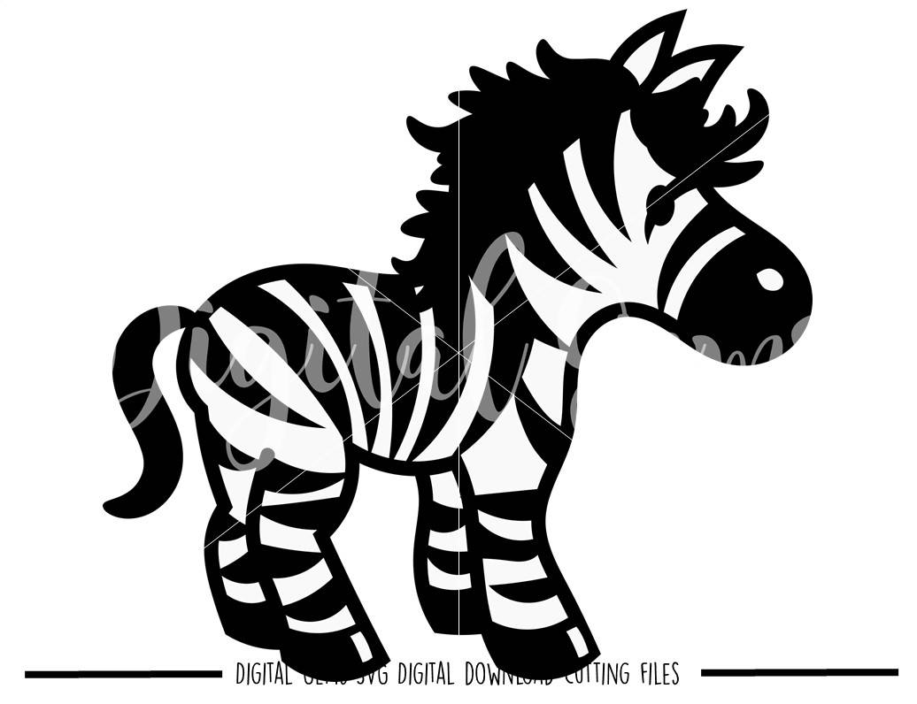 Zebra Svg / Dxf / Eps / Png Files. Digital Download. Compatible With ...