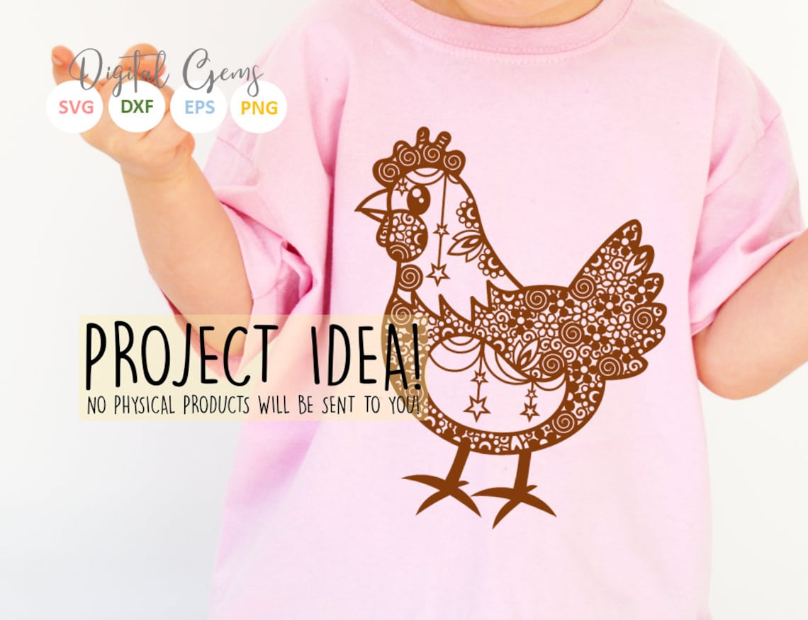 Hen / Chicken Paper Cut Svg / Dxf / Eps / Files and Pdf Print - Etsy