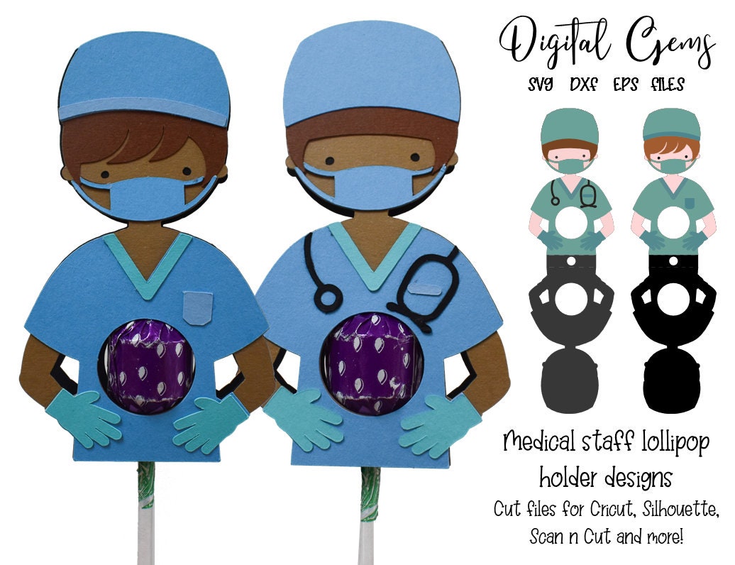Medical Staff in Scrubs Doctor / Nurse Lollipop / Sucker - Etsy
