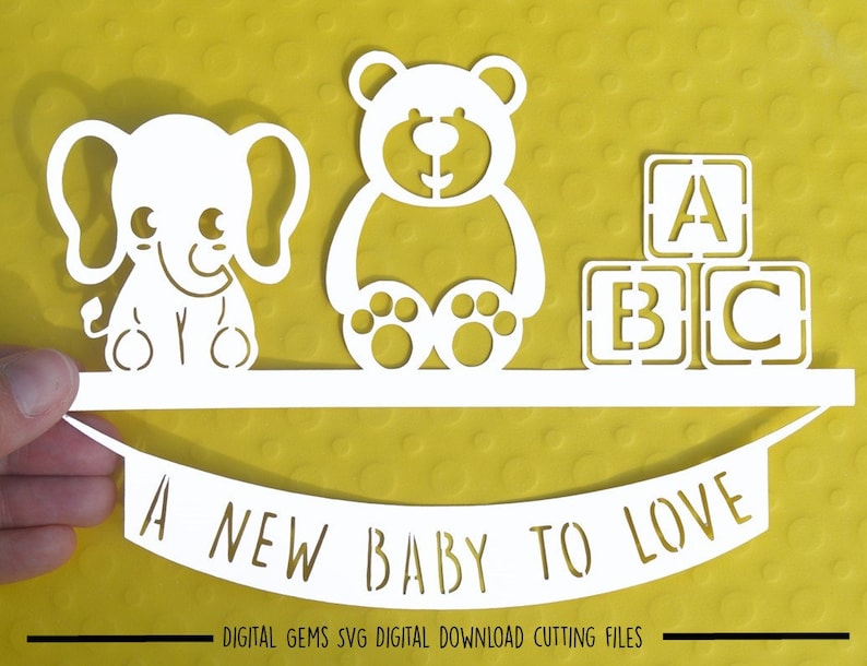 New Baby Paper Cut Svg / Dxf / Eps / Files and Pdf / Png | Etsy