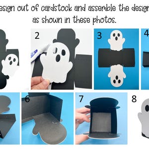Ghost Treat Box Design SVG, Instant Download. Spooky, Halloween, Box ...