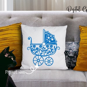 Pram, New Baby Paper Cut Svg / Dxf / Eps / Files and Pdf / Png ...