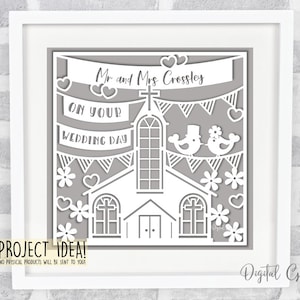 Love and Marriage, Wedding Paper Cut Design Bundle. Svg / Dxf / Eps ...