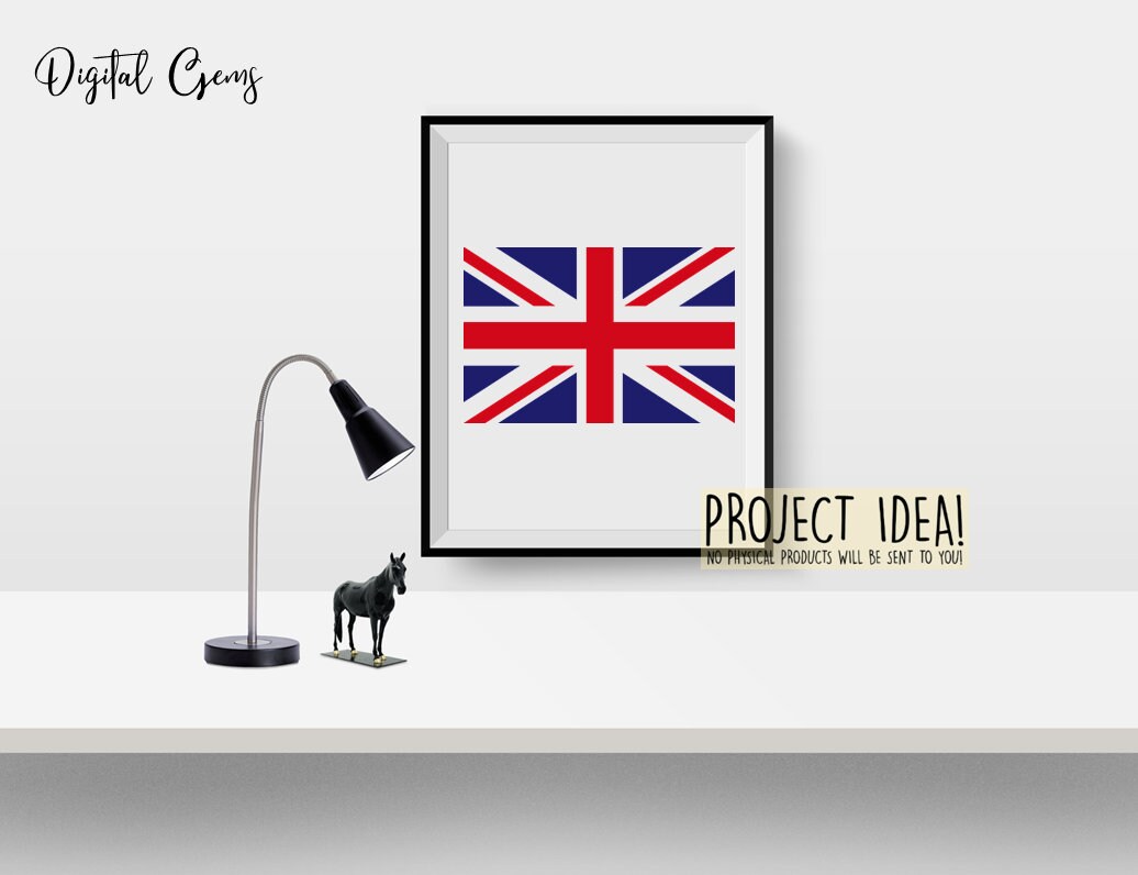 Union Jack, British Flag Svg / Dxf / Eps / Png Files. Digital Download ...