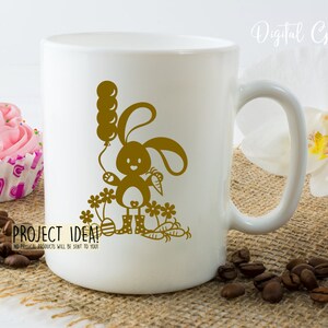 Bunny Rabbit, Easter Paper Cut Svg / Dxf / Eps Files and Pdf / Png ...