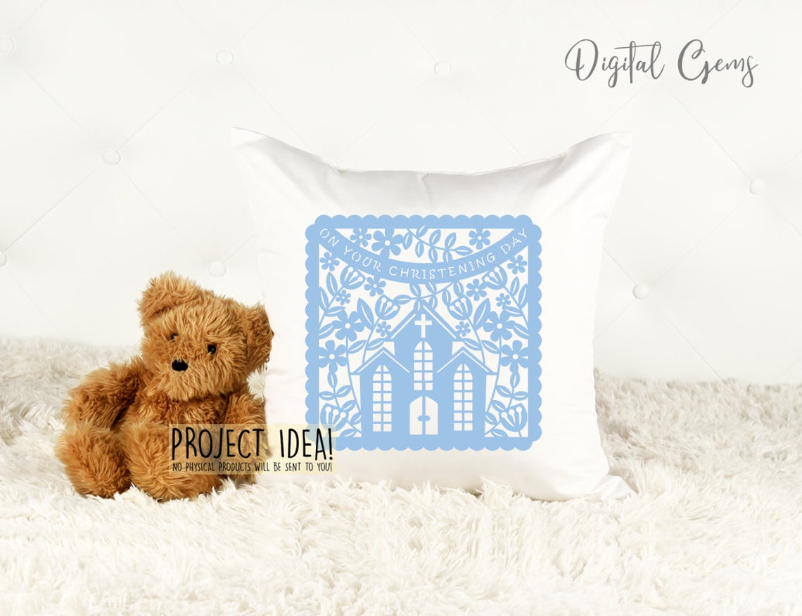 Christening Paper Cut Design. Svg / Dxf / Eps / Png Files and - Etsy UK