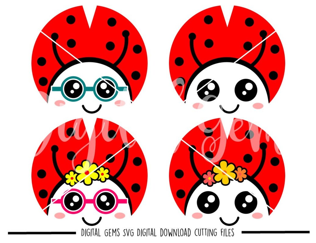 Ladybird / Ladybug Svg / Dxf / Eps / Png Files. Digital Download ...